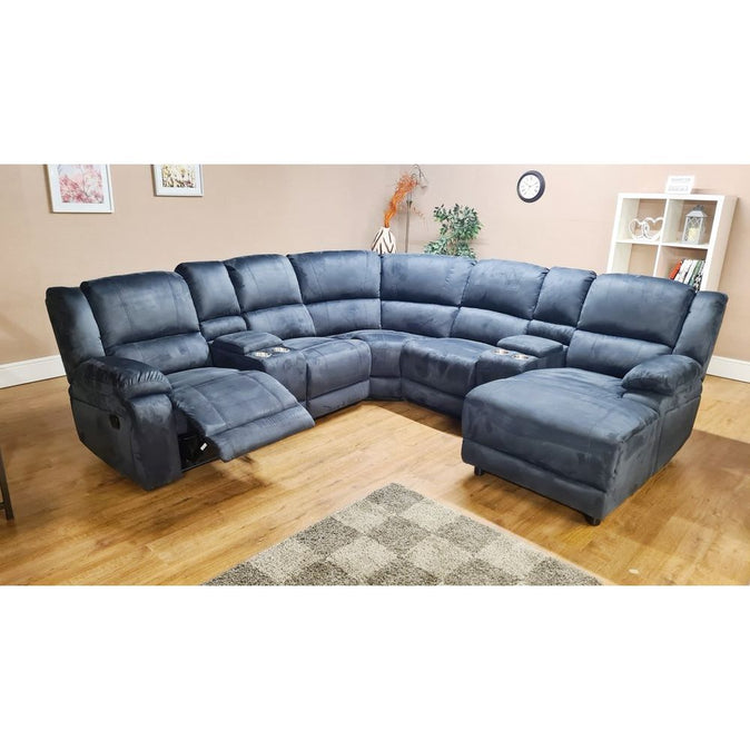 Viola Fabric Electric Recliner Corner Sofa
