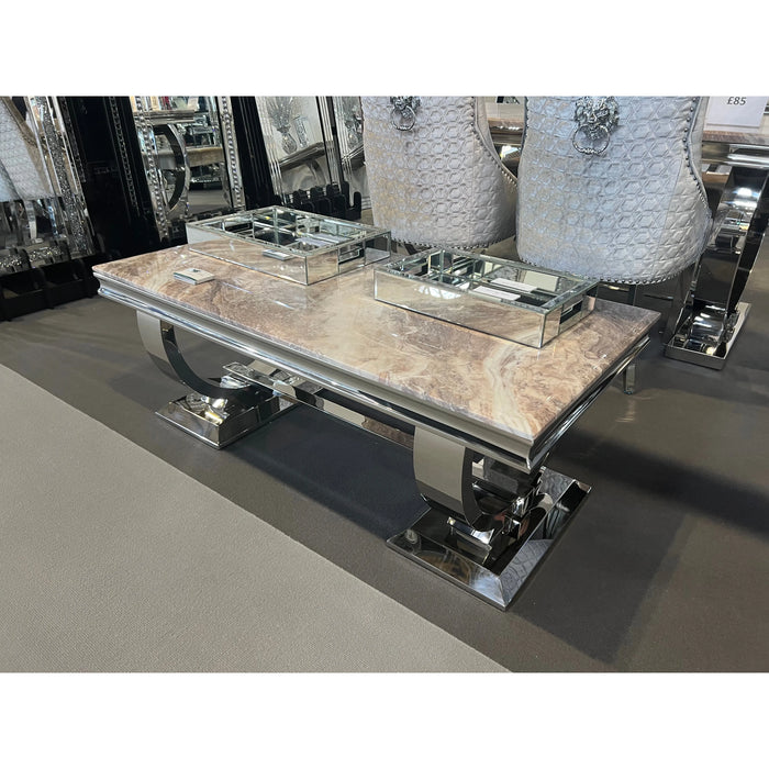 Ariana Mocha Marble Coffee Table