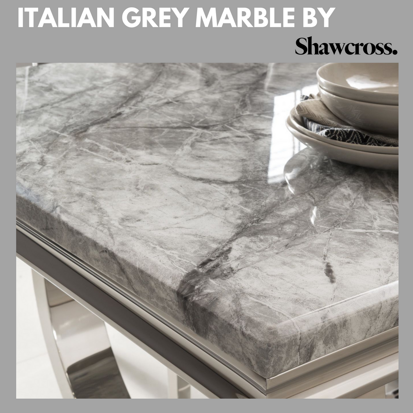 louis 1m x1m marble dining set with velvet knocker chairs